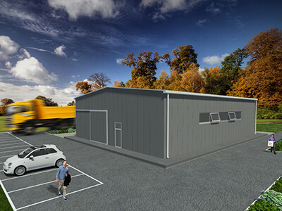 Warehouse building kits for industrial and commercial use | Kit.Solutions